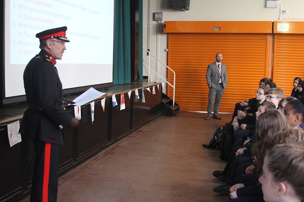 Perryfields Academy Coronation visit: VIP delivers King's message