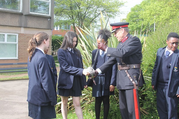 Perryfields Academy Coronation visit: VIP delivers King's message